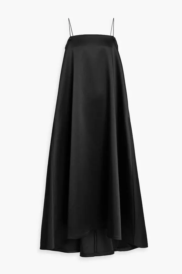 RÓHE Embellished Duchessesatin Maxi Dress - Black