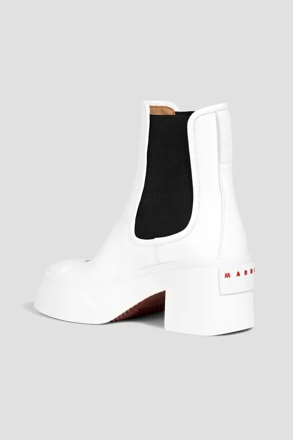 Marni Leather Platform Chelsea Boots