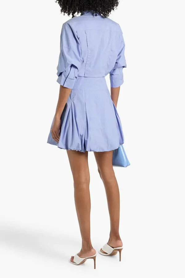 Simkhai Effie Cottonblend Poplin Mini Dress