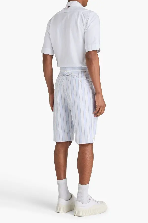 Thom Browne Striped Cotton-piqué Shorts