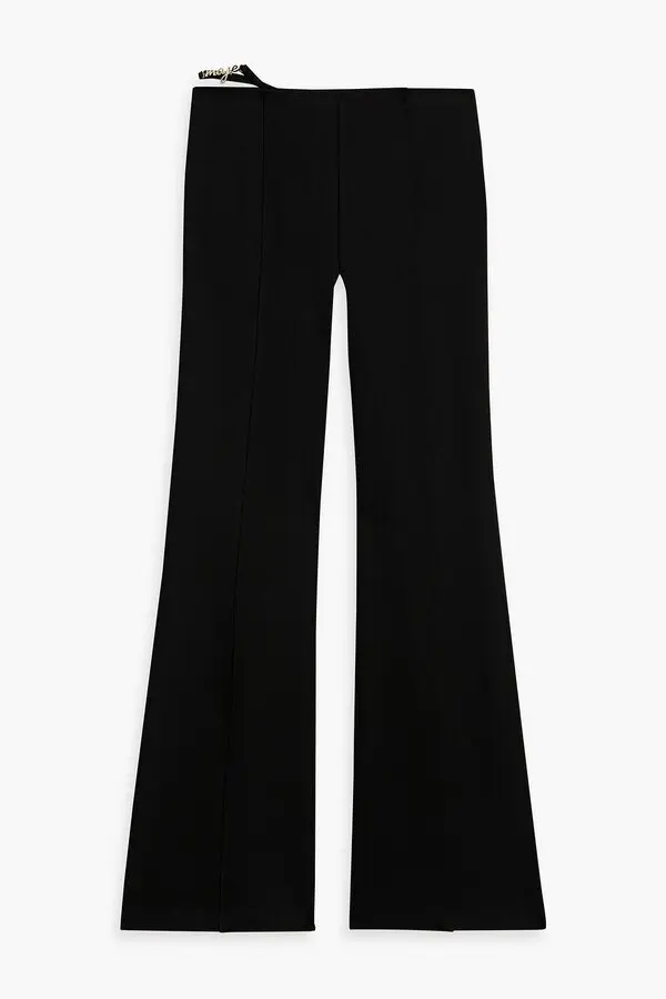 Maje Embellished Twill Flared Pants