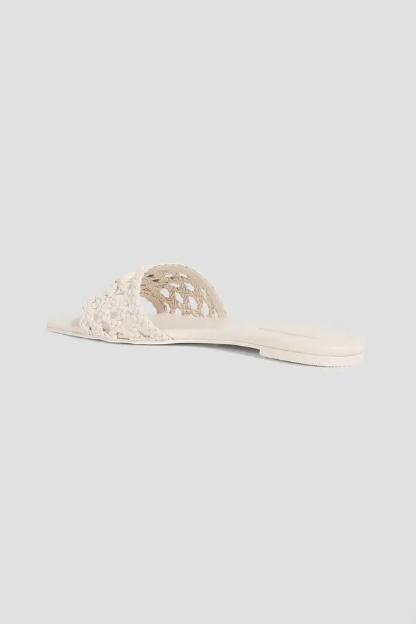 Simkhai Dion Embellished Woven Slides