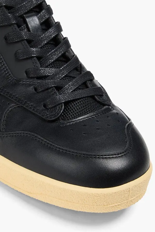 JIL SANDER Mesh And Leather Sneakers - Black