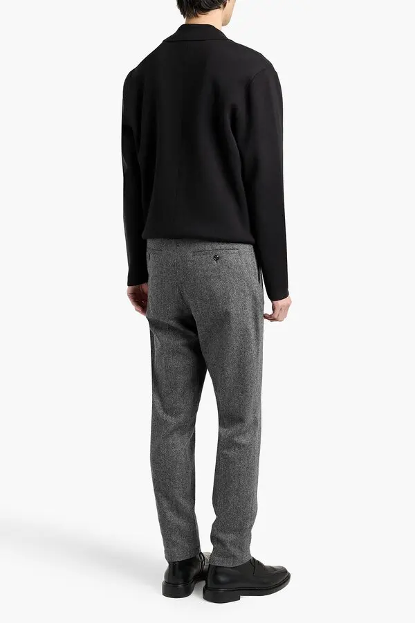 Moncler Slimfit Herringbone Woolblend Pants
