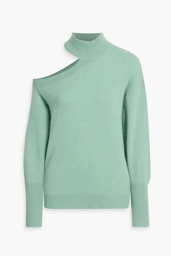 Naadam Cutout Cashmere Turtleneck Sweater