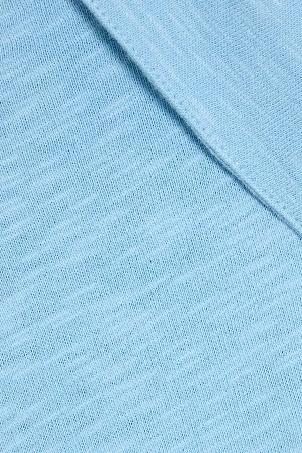 Onia Slub Cottonjersey Polo Shirt - Light Blue