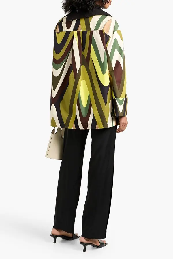 Emilio Pucci Printed Cottonpoplin Blouse