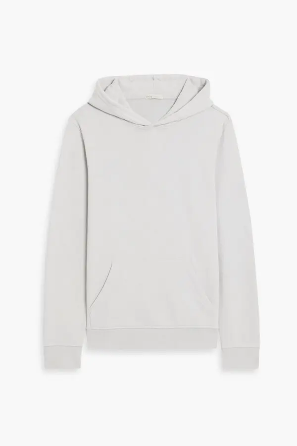 Onia French Cottonblend Terry Hoodie - Light Gray