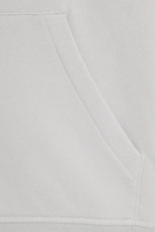 Onia French Cotton-blend Terry Hoodie - Light Gray