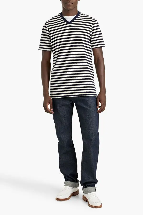 Orlebar Brown Nicolas Striped Cottonterry Tshirt