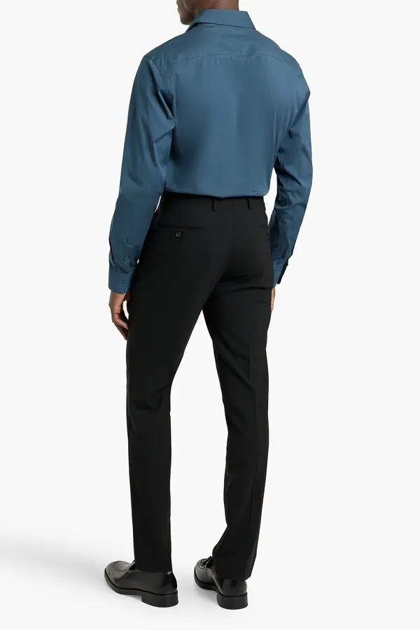 Sandro Cottonblend Poplin Shirt - Petrol