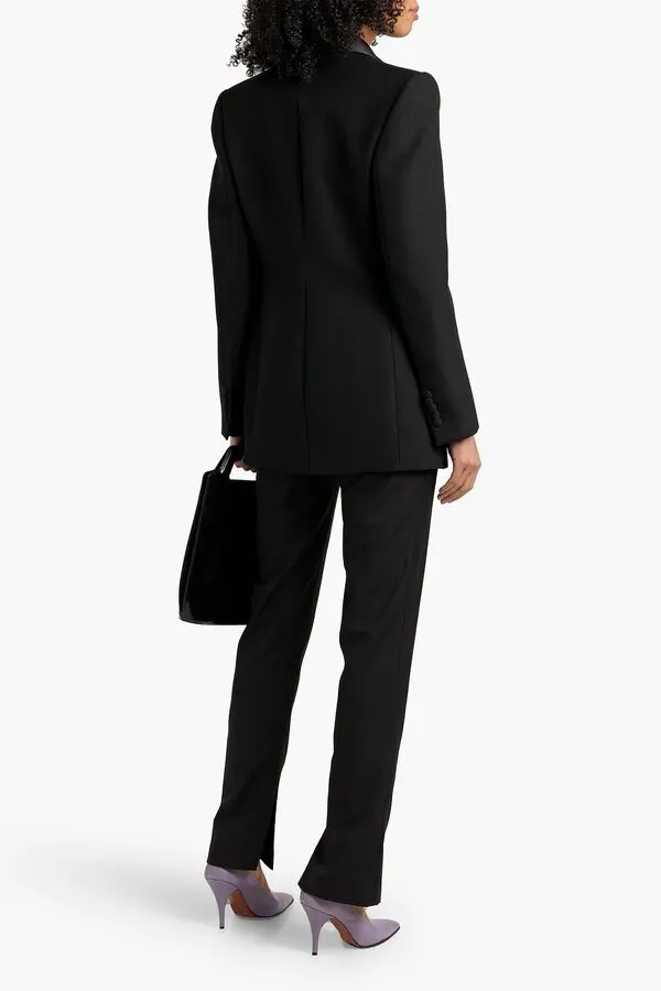 Wardrobe.NYC Satin-trimmed Tuxedo Jacket
