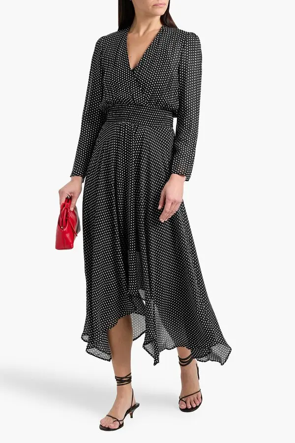 maje chiffon dress Printed chiffon dress Tricolor For Women