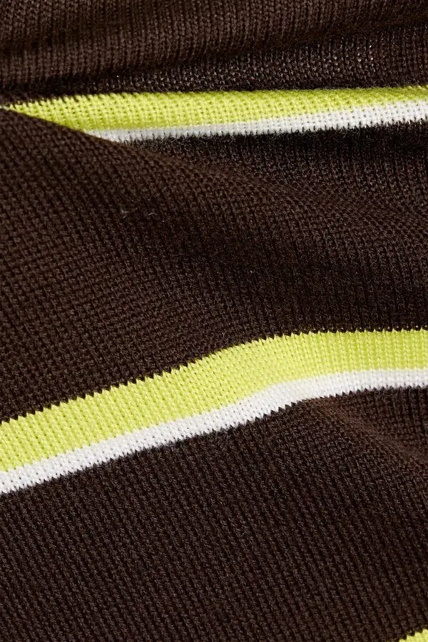Emilio Pucci Striped Wool Top - Chocolate