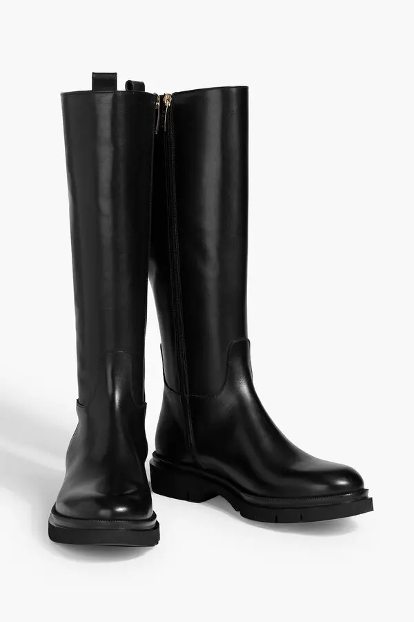 Bally Waldina Leather Knee Boots