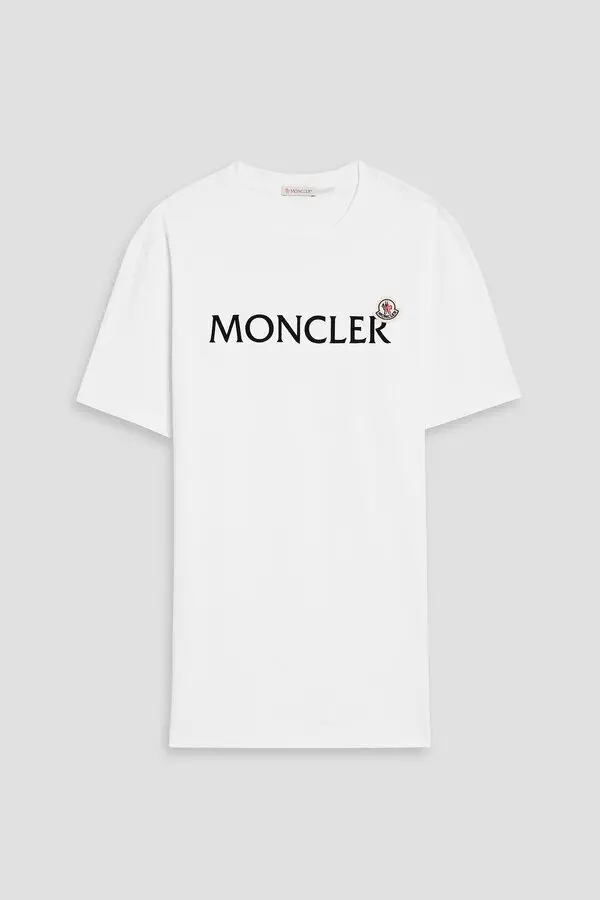 Moncler Printed Cottonjersey Tshirt