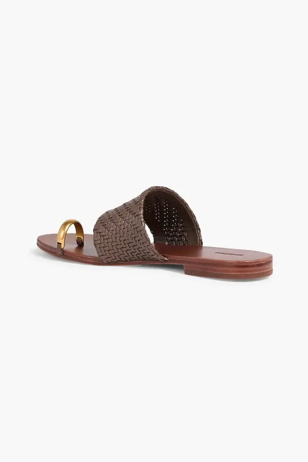 Simkhai Ariana Woven Leather Sandals