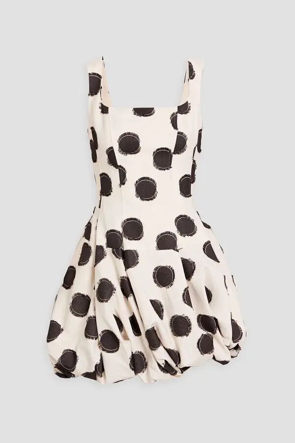 Simkhai Juni Polkadot Fil Coupé Mini Dress - Off-white