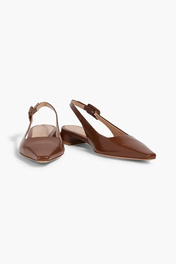 GIANVITO ROSSI Lindsay 20 Leather Slingback Pointtoe Flats