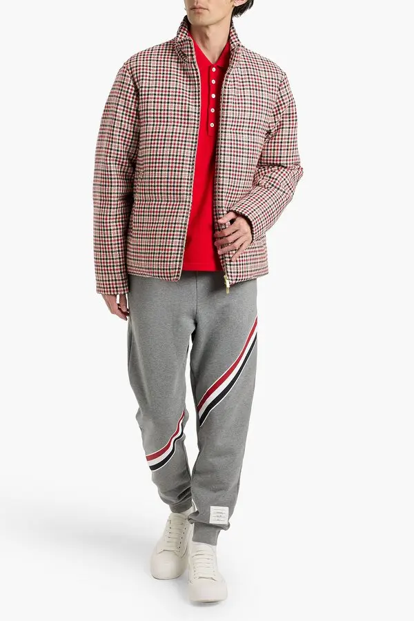 Thom Browne Checked Quilted Wooltweed Down Jacket