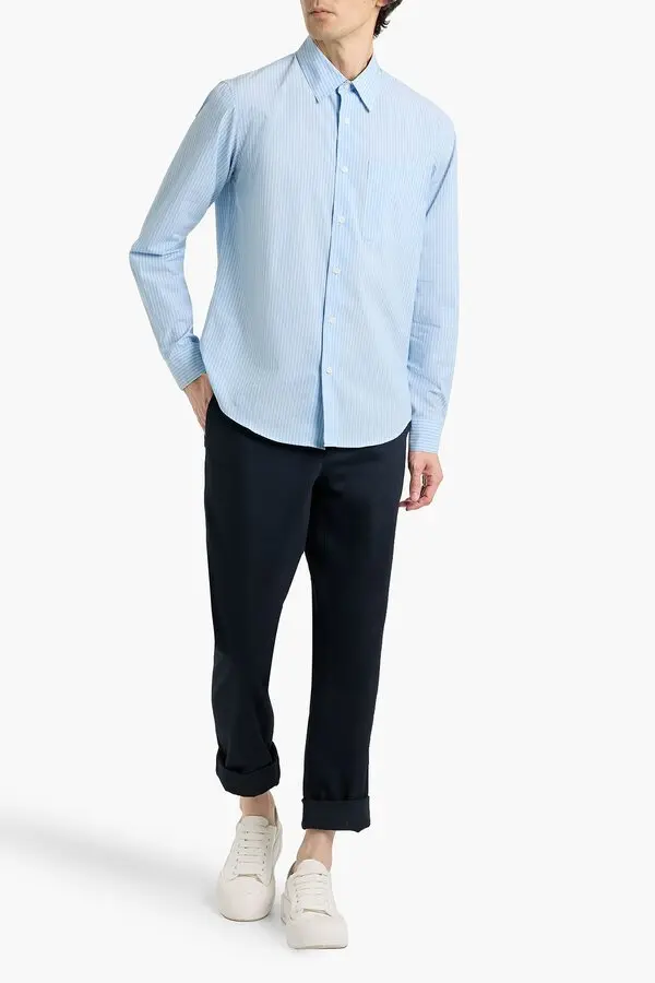 Sandro Striped Cottonpoplin Shirt