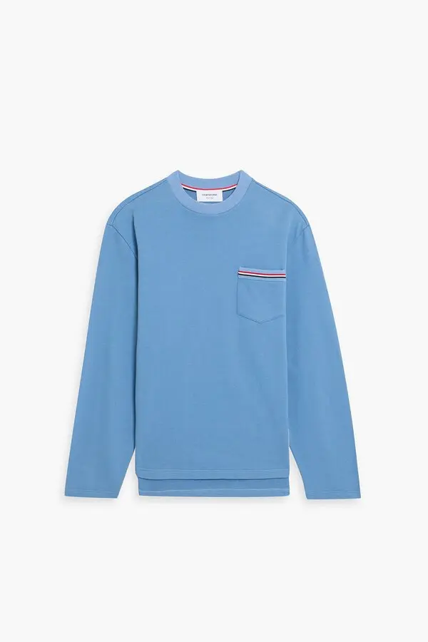 Thom Browne French Cottonterry Sweatshirt - Azure
