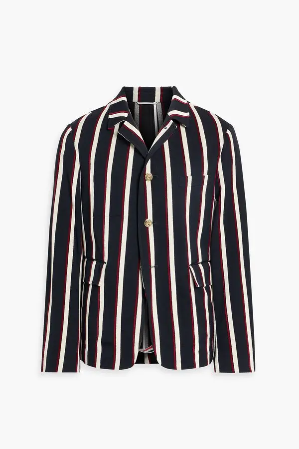 Thom Browne Striped Cottonblend Jacquard Blazer