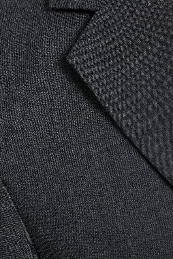 Sandro Wool Suit Jacket - Dark Gray