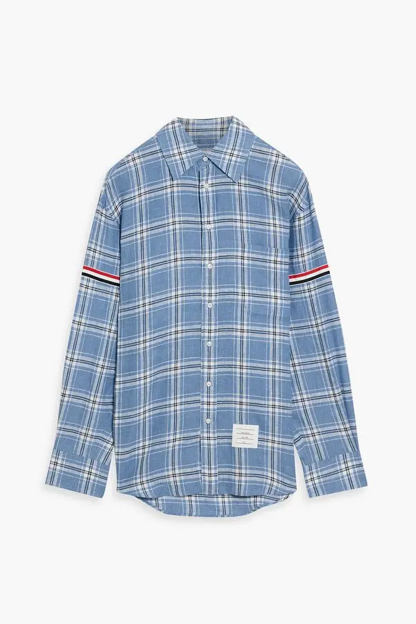Thom Browne Checked Linen Shirt