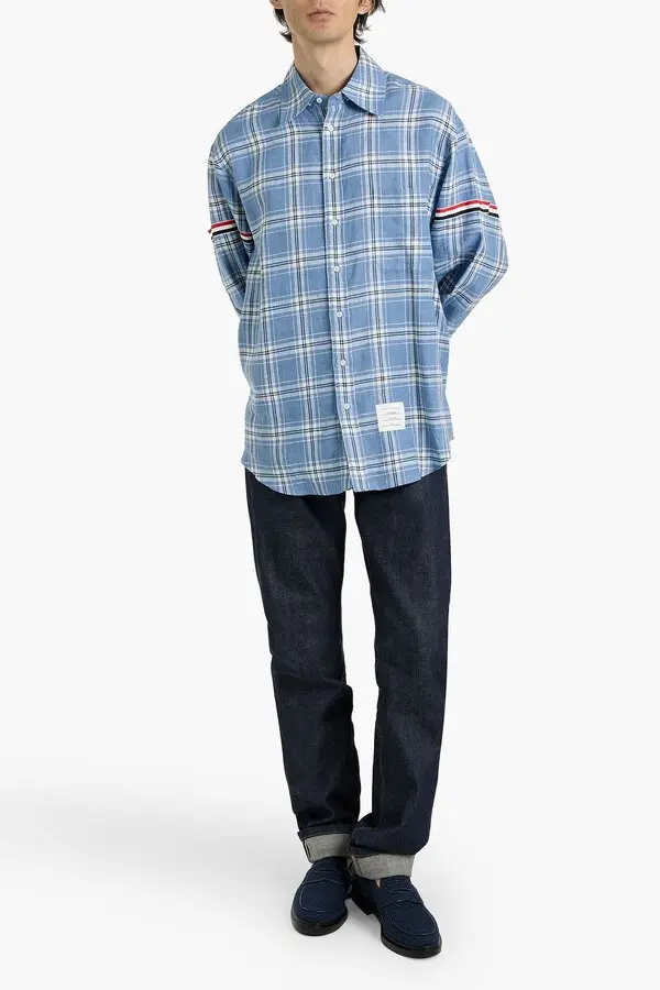 Thom Browne Checked Linen Shirt