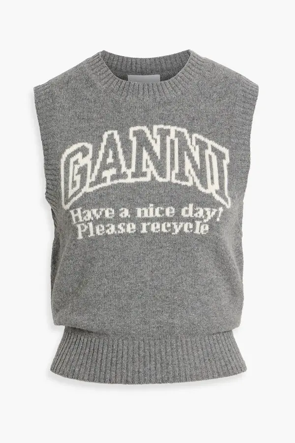 GANNI Intarsia Vest