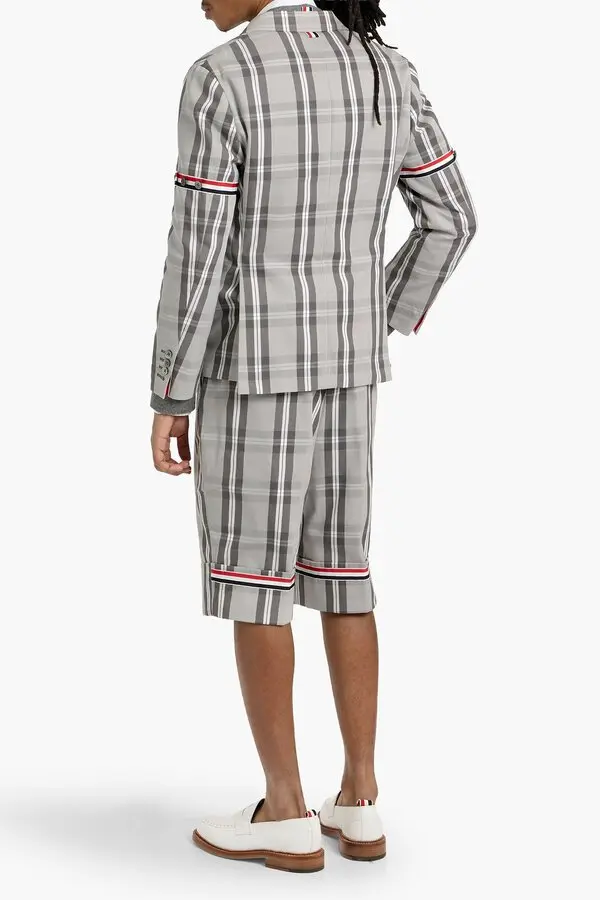 Thom Browne Checked Cottontwill Blazer