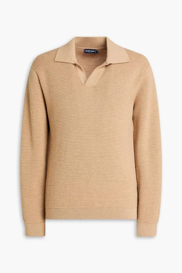 Frescobol Carioca Orlando Merino Wool Polo Sweater - Beige
