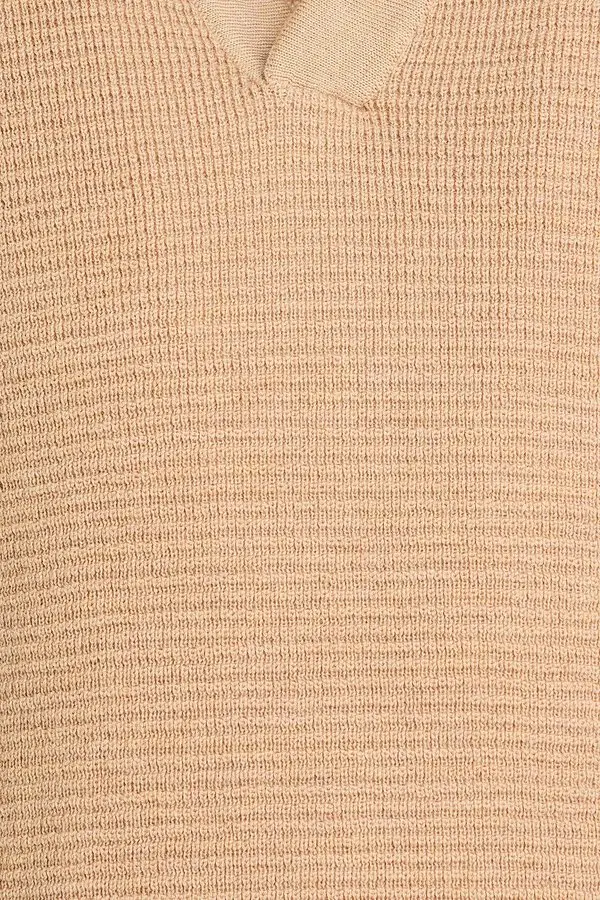 Frescobol Carioca Orlando Merino Wool Polo Sweater - Beige