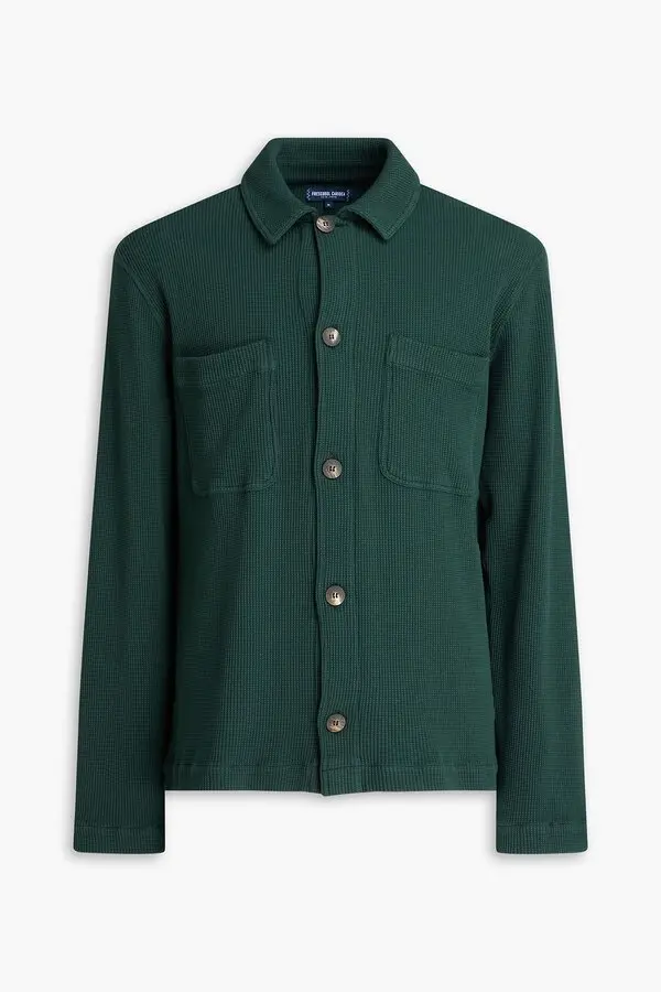 Frescobol Carioca Pedro Waffleknit Cotton Overshirt