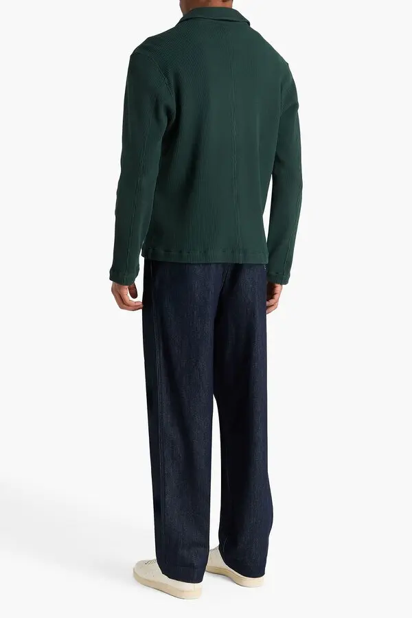 Frescobol Carioca Pedro Waffleknit Cotton Overshirt