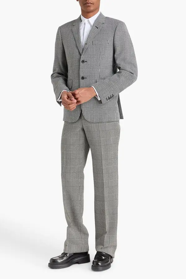 Thom Browne Prince Of Wales Checked Wool Blazer