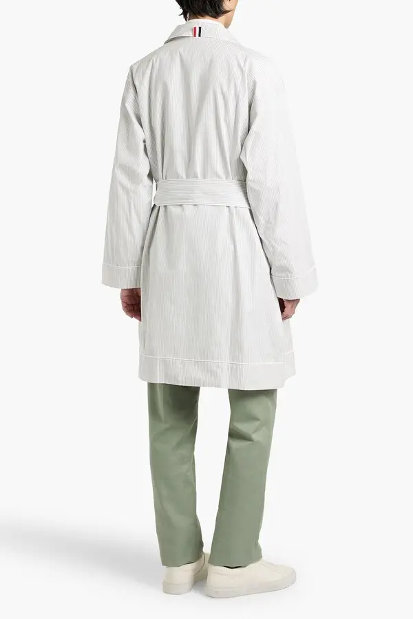 Thom Browne Striped Trench Coat