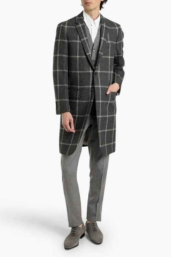 Thom Browne Checked Wool Coat