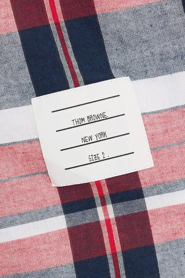 Thom Browne Checked Cotton Shirt