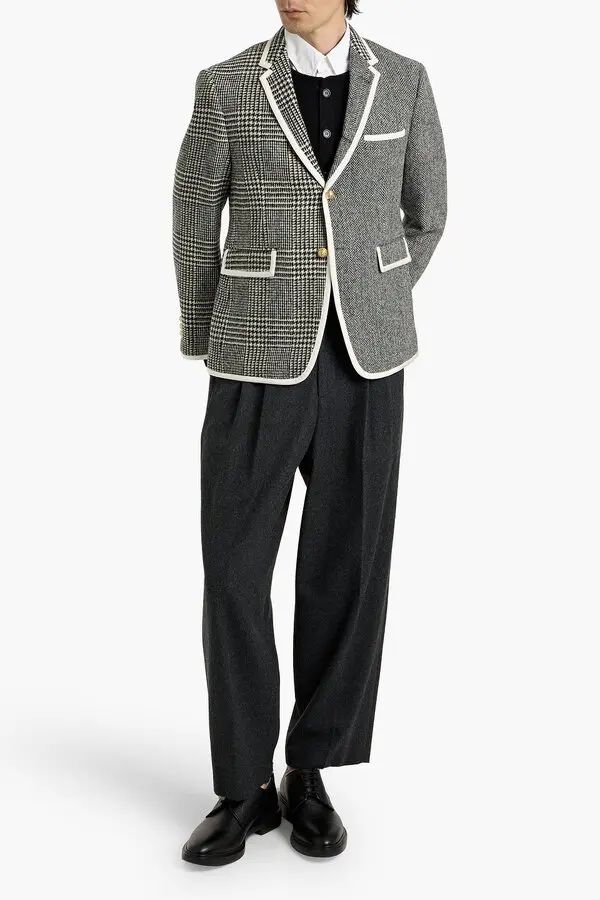 Thom Browne Herringbone Wooltweed Blazer