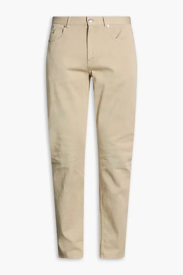 Frescobol Carioca Columbo Cotton-blend Twill Pants - Beige