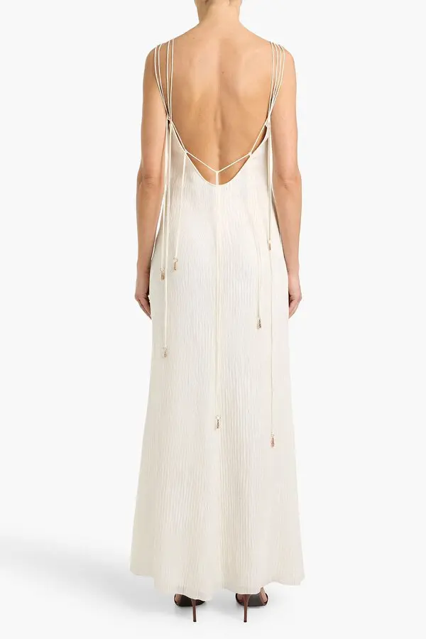 Gabriela Hearst Avebury Silk-jacquard Maxi Dress