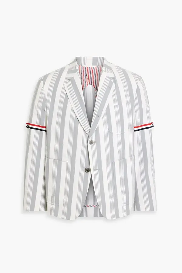 Thom Browne Striped Cotton Blazer