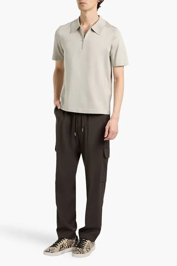 Sandro Woolblend Drawstring Cargo Pants