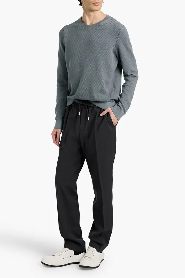 Sandro Tapered Woven Drawstring Pants