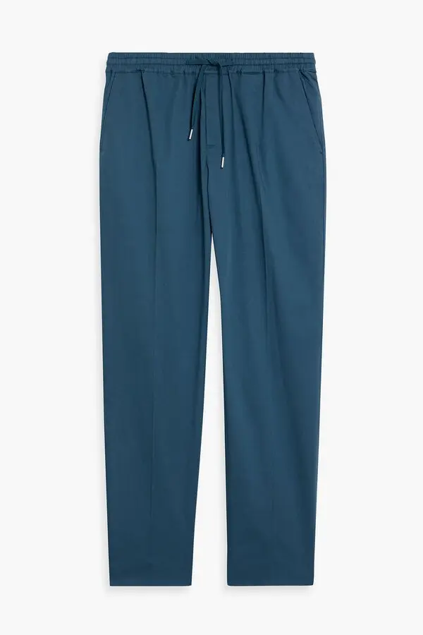 Sandro Cottonblend Twill Drawstring Pants - Petrol