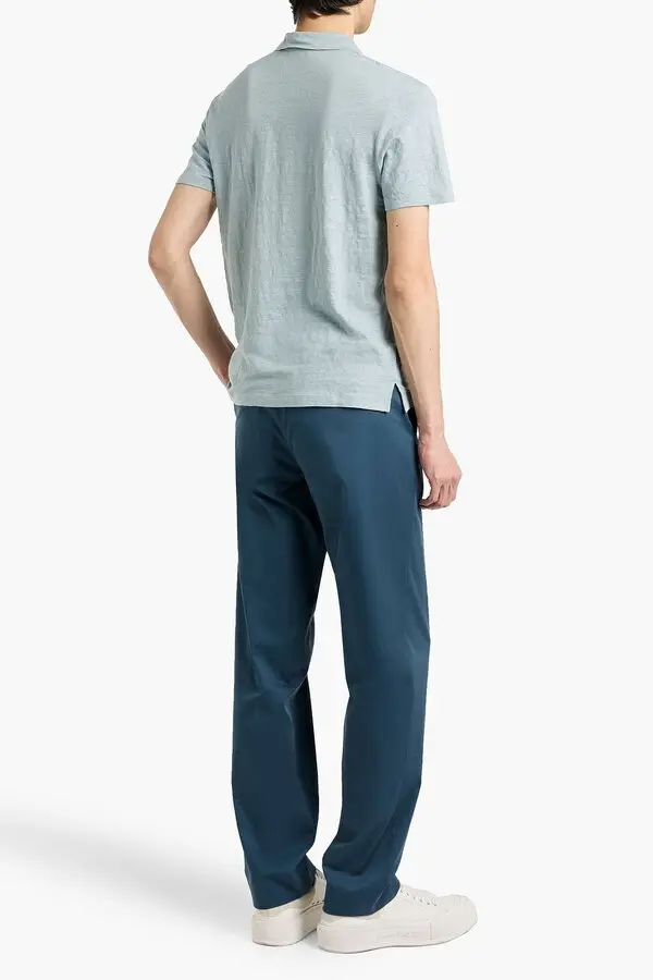 Sandro Cotton-blend Twill Drawstring Pants - Petrol