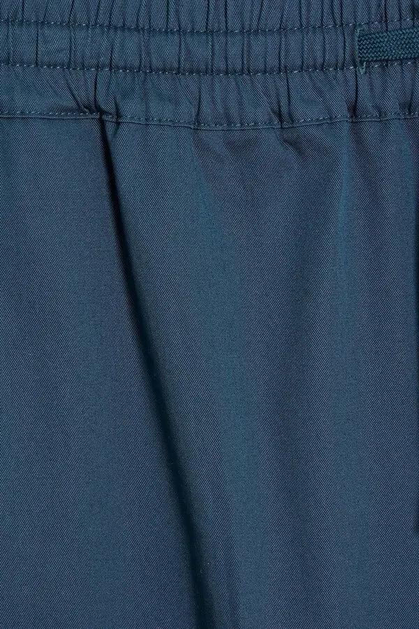 Sandro Cotton-blend Twill Drawstring Pants - Petrol