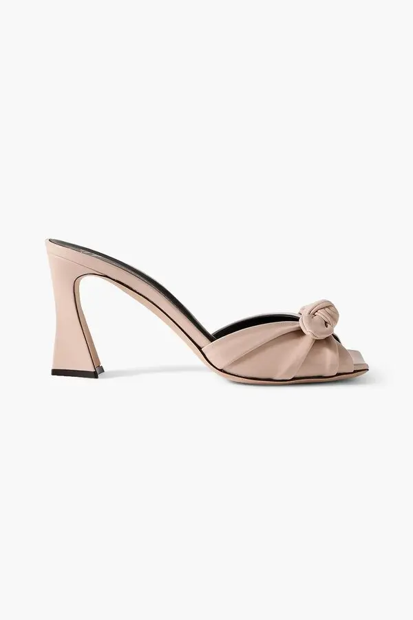 GIUSEPPE ZANOTTI Marinetti Patentleather Mules - Blush